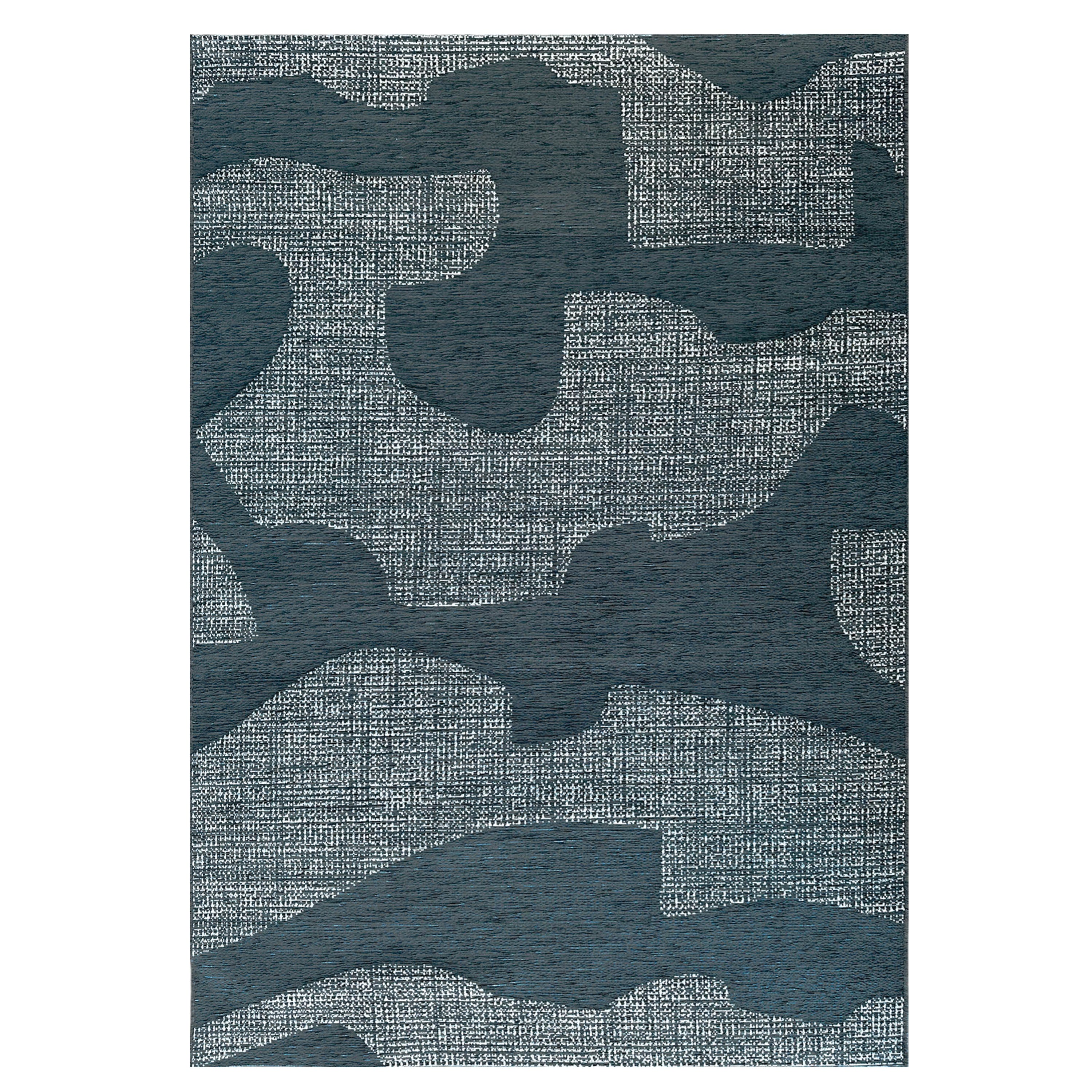 Sanibel Indoor/Outdoor Form Slate Blue Rug – Signature Rugs